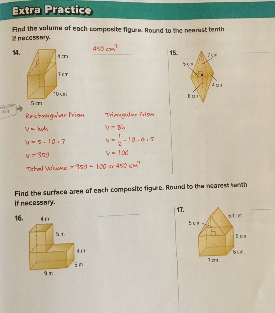 Find the Volume of Each Solid to the Nearest Tenth