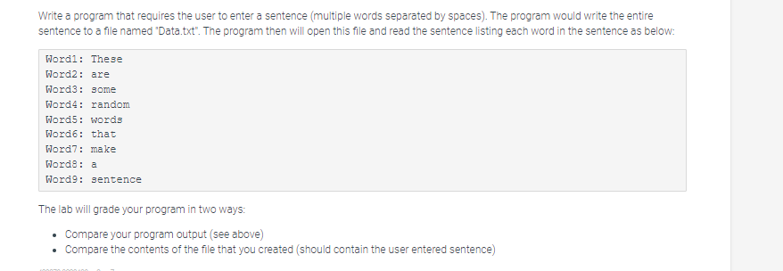 Solved Write a program that requires the user to enter a | Chegg.com