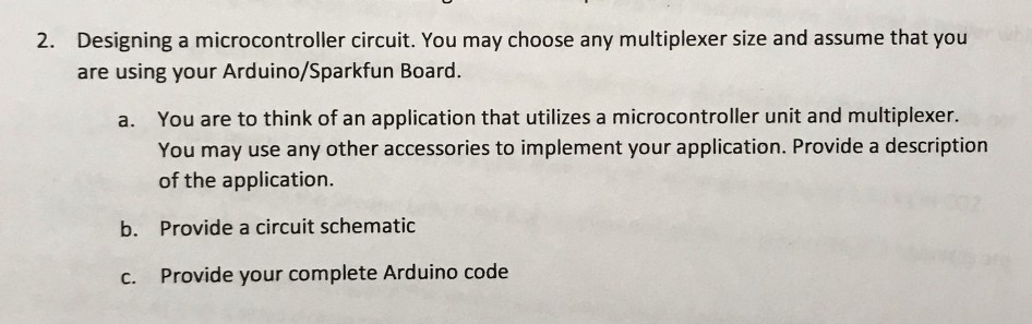 Solved 2. Designing a microcontroller circuit. You may | Chegg.com