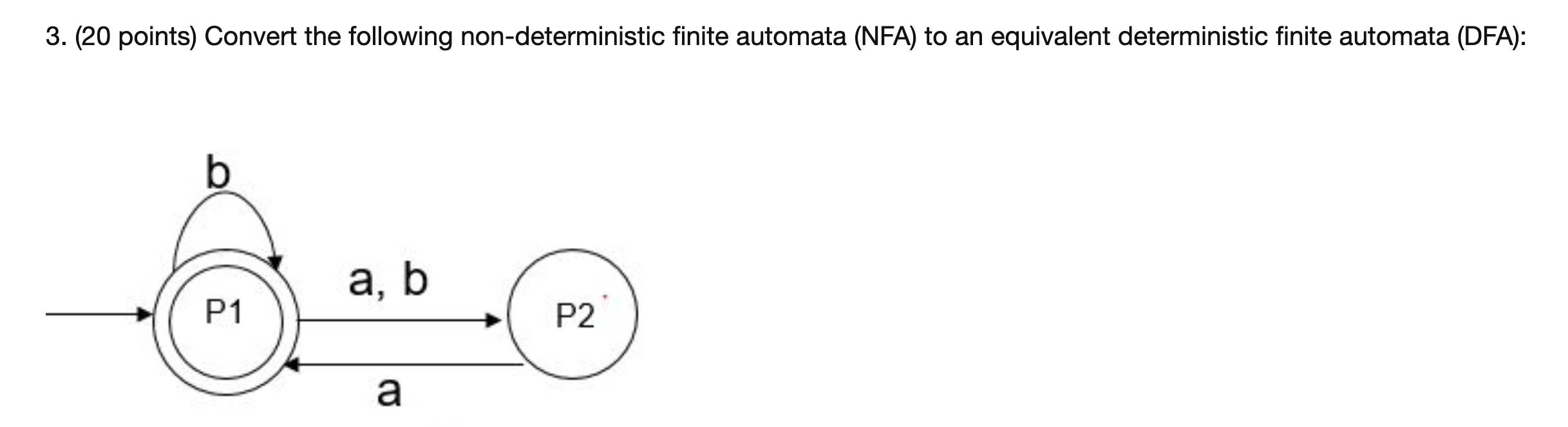 Solved 3. (20 points) Convert the following | Chegg.com