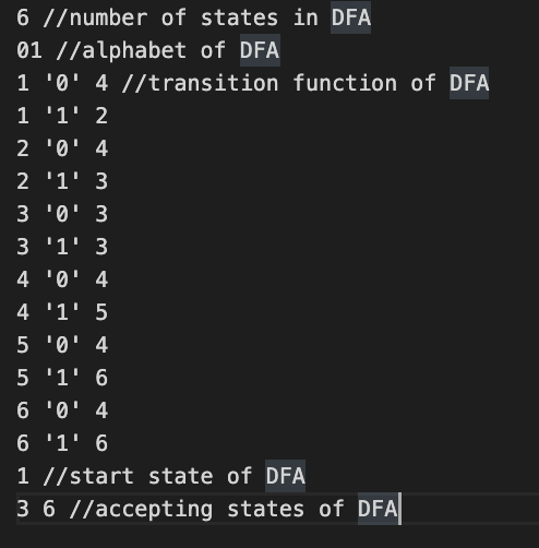 Solved Write A Python Program That Reads A Test Dfa 