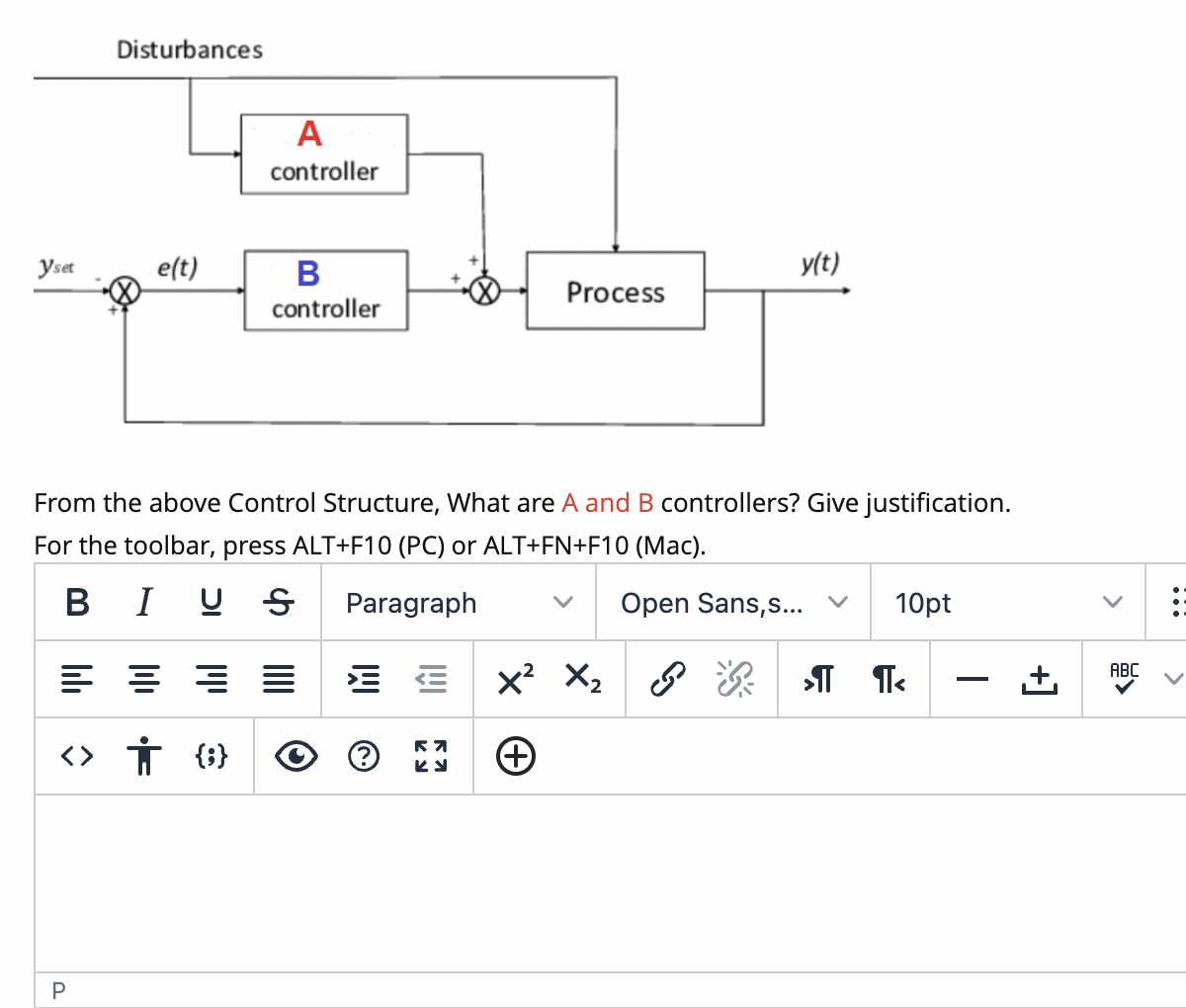 Solved From the above Control Structure, What are A and B | Chegg.com