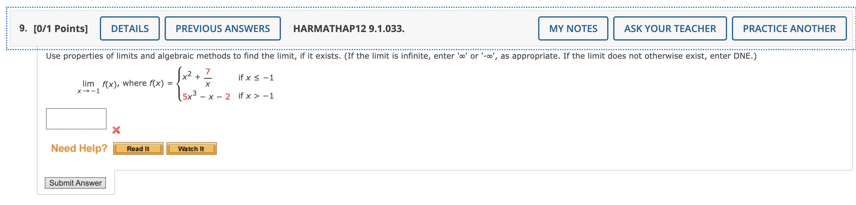 Solved Use properties of limits and algebraic methods to | Chegg.com