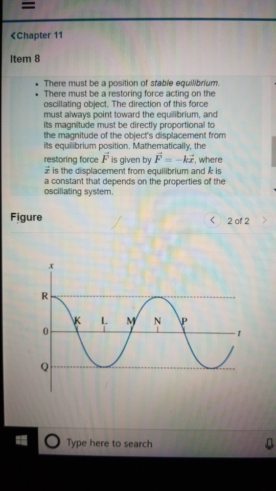 Solved Part C An oscillating object takes 0.10 s to | Chegg.com
