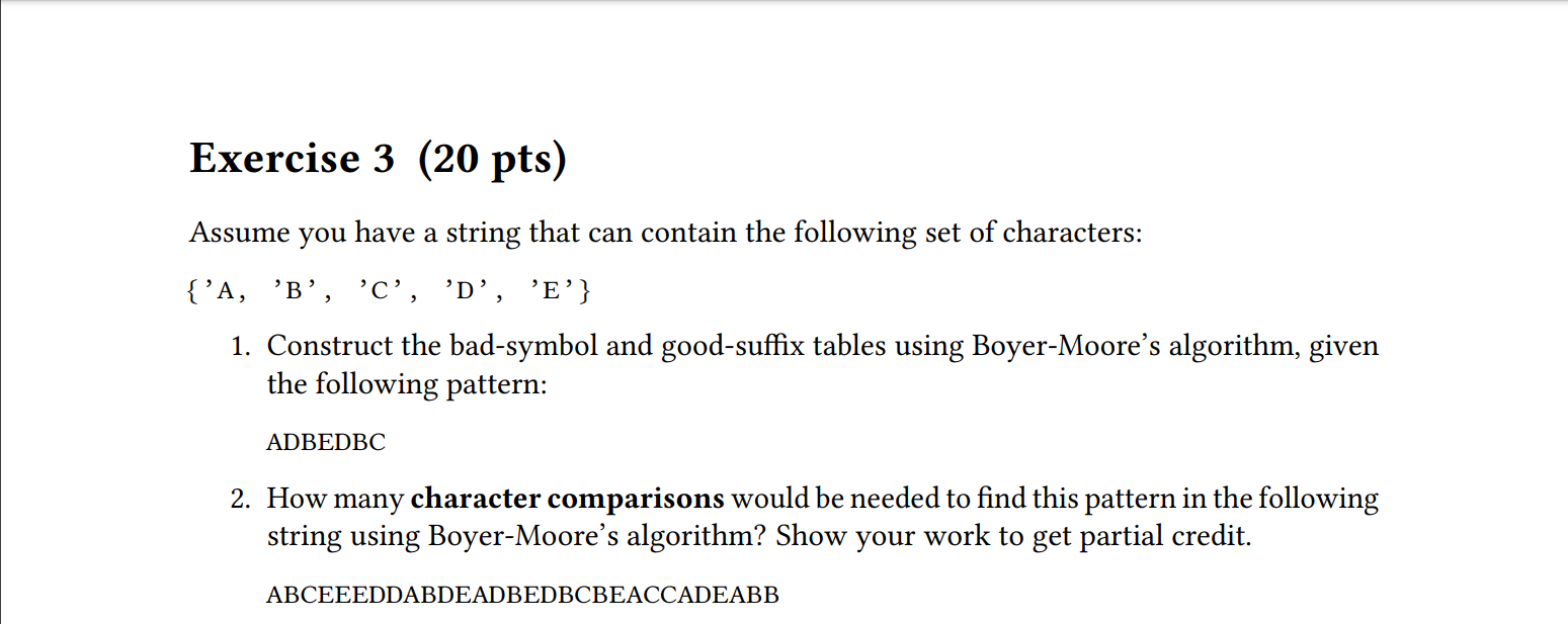 Solved Exercise 3 (20 pts) Assume you have a string that can | Chegg.com
