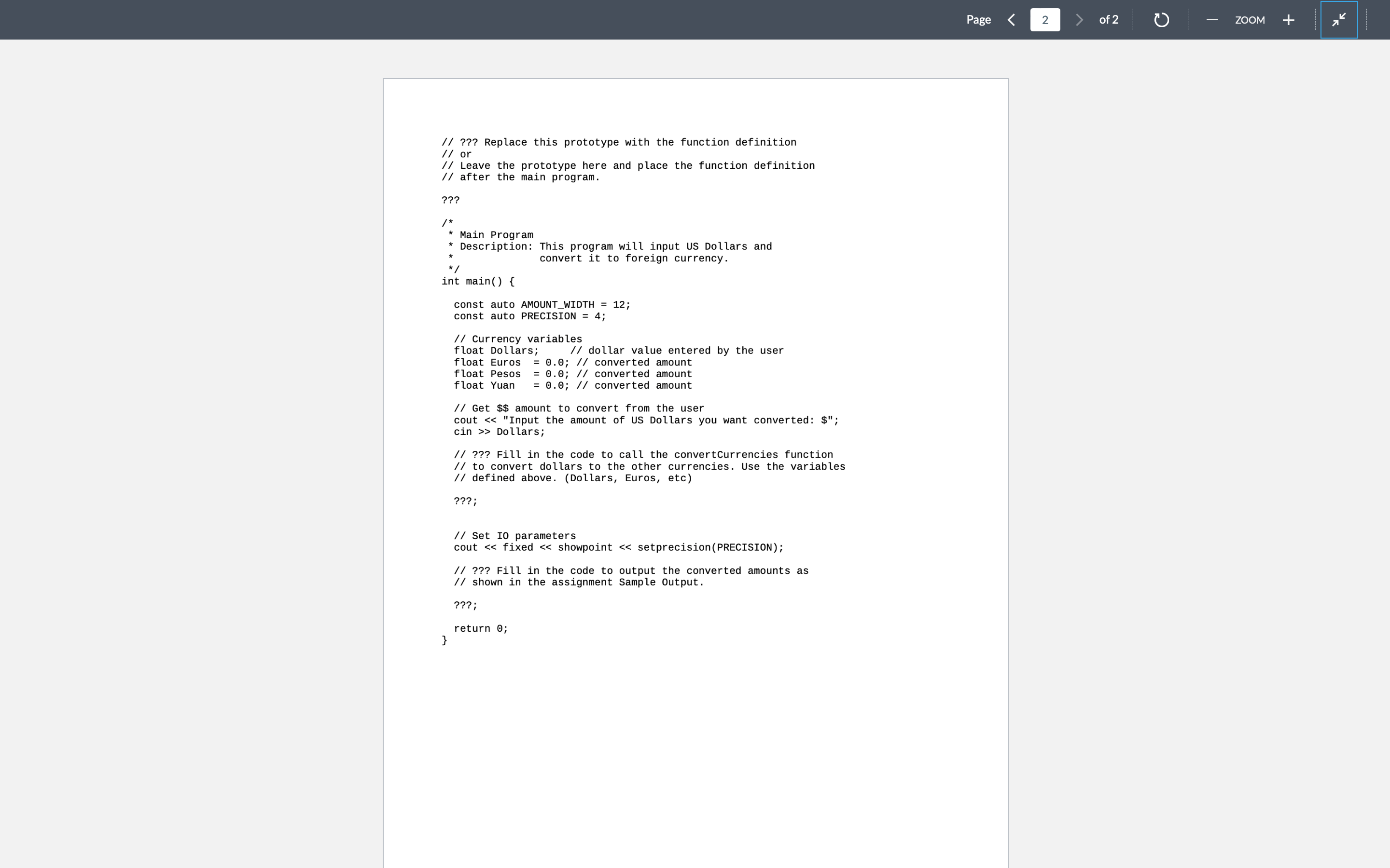 Solved /* * cSC/CIS-5-48828/48893 Fall 2023 Program Logic | Chegg.com