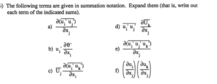 Solved The following terms are given in summation notation. | Chegg.com