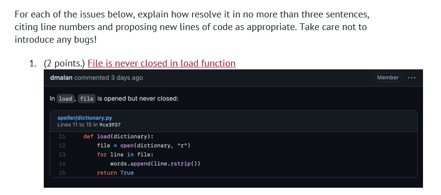 Solved Full Code: dictionary.py: words = [] def | Chegg.com