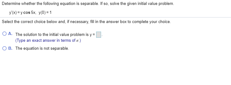 Solved Determine whether the following equation is | Chegg.com