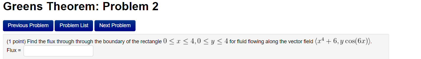 Solved Greens Theorem: Problem 2 Previous Problem Problem | Chegg.com