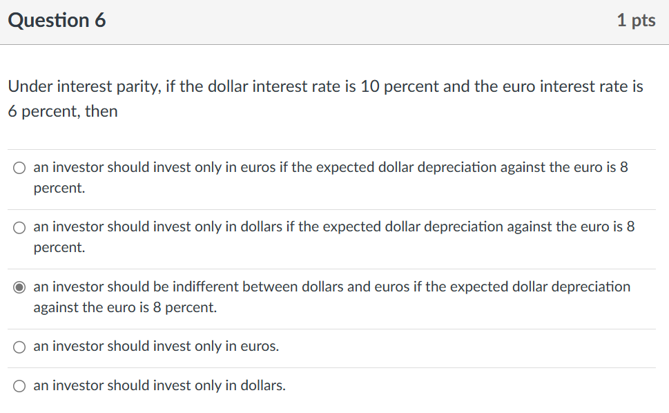 solved-under-interest-parity-if-the-dollar-interest-rate-is-chegg