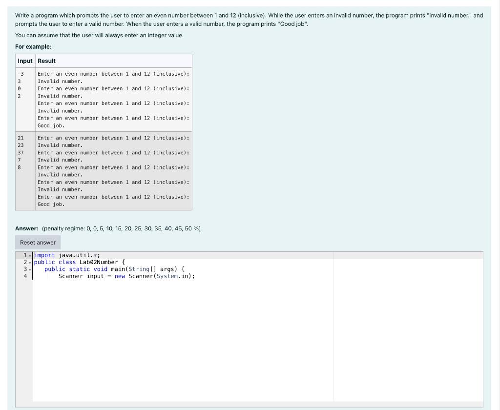 Solved prompts the user to enter a valid number. When the | Chegg.com