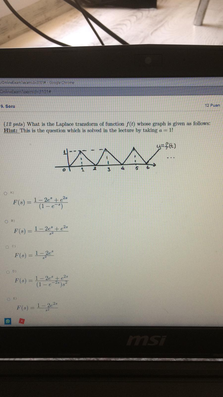 Solved /OnlineExam?examid=3101# - Google Chrome | Chegg.com