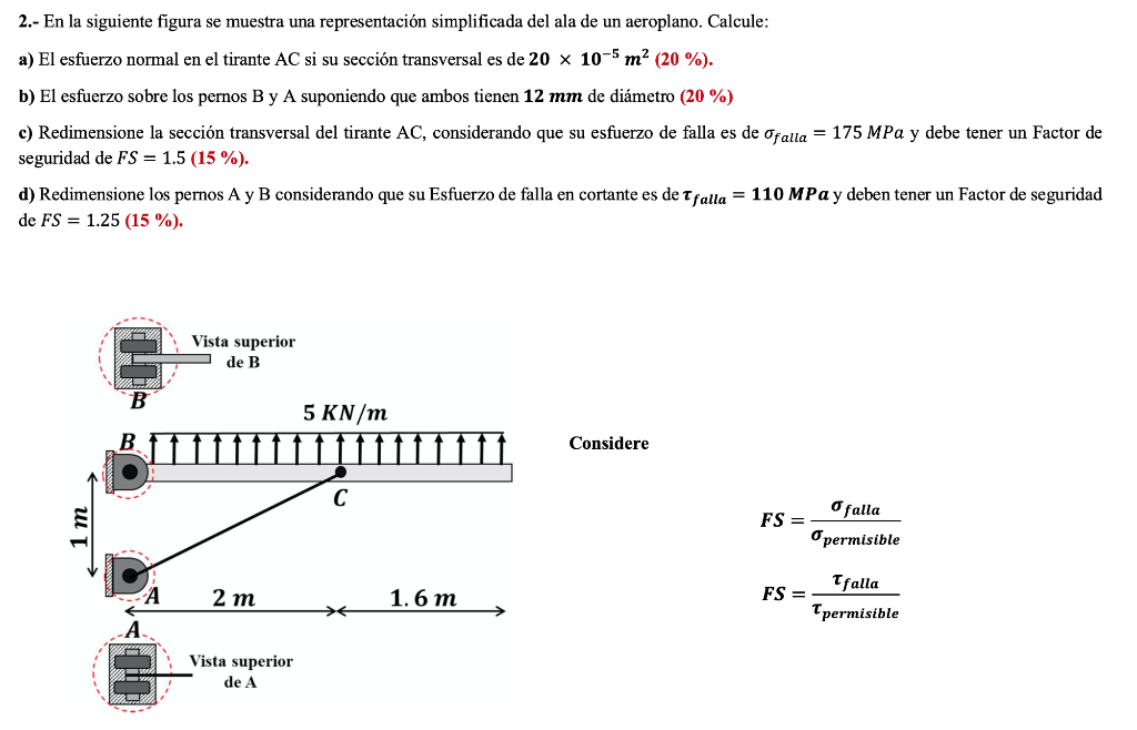 Solved 2.- En la siguiente figura se muestra una | Chegg.com