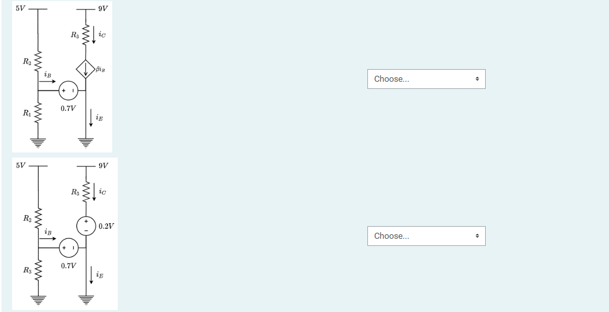Solved Match the following equivalent circuits corresponding | Chegg.com