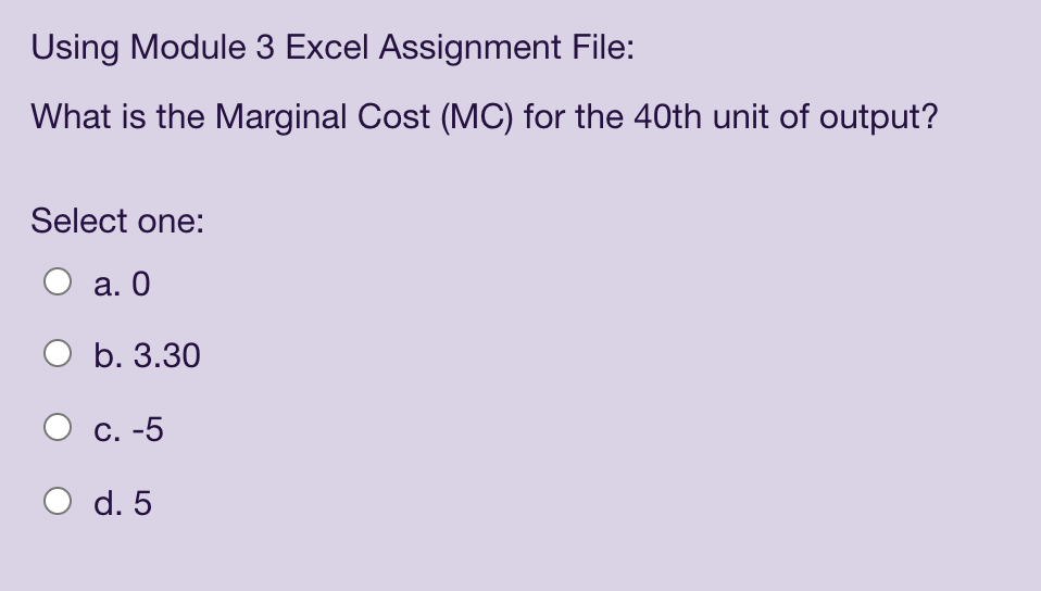 Using Module 3 Excel Assignment File: What is Total | Chegg.com