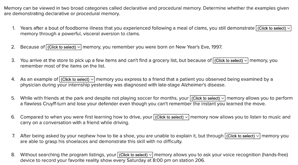 Solved Memory can be viewed in two broad categories called | Chegg.com