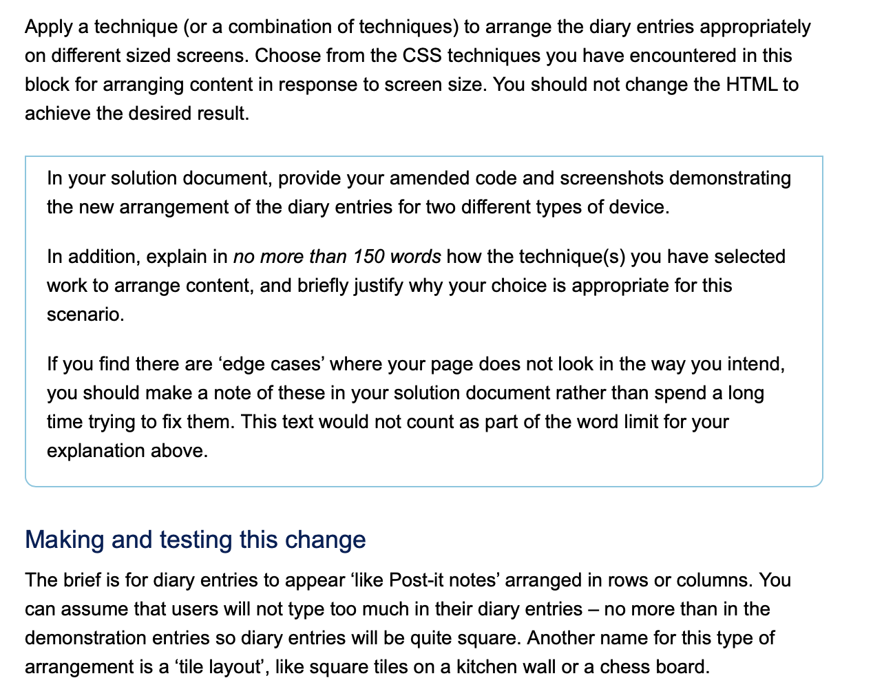Solved Edit the CSS rules in 'tma03.css' to arrange the | Chegg.com