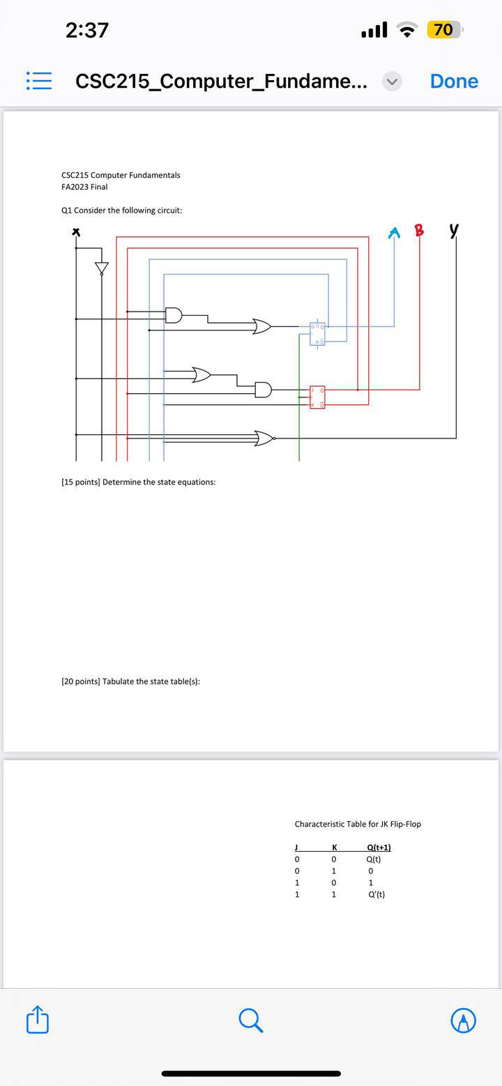 Solved CSC215 Computer Fundamentals FA2023 Final O1 rnncidar | Chegg.com