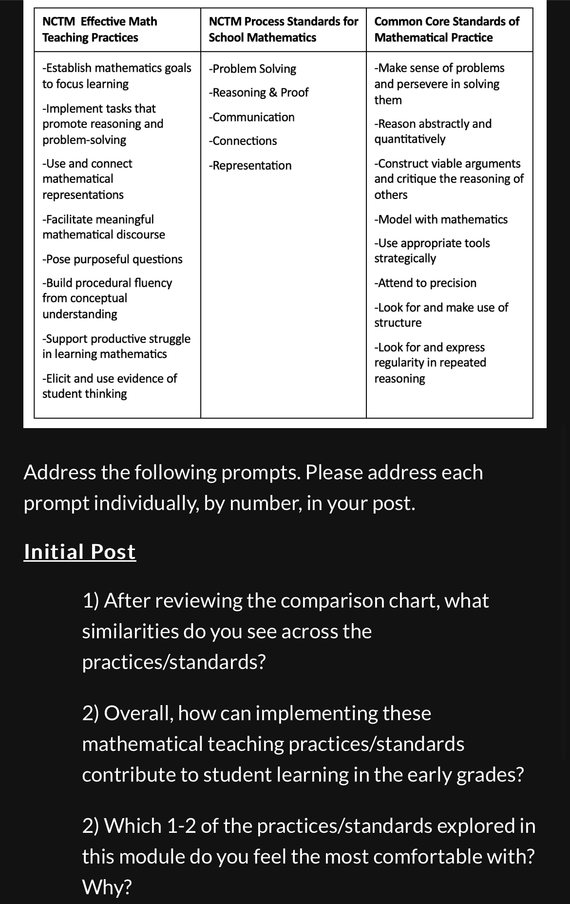 Address the following prompts. Please address each | Chegg.com