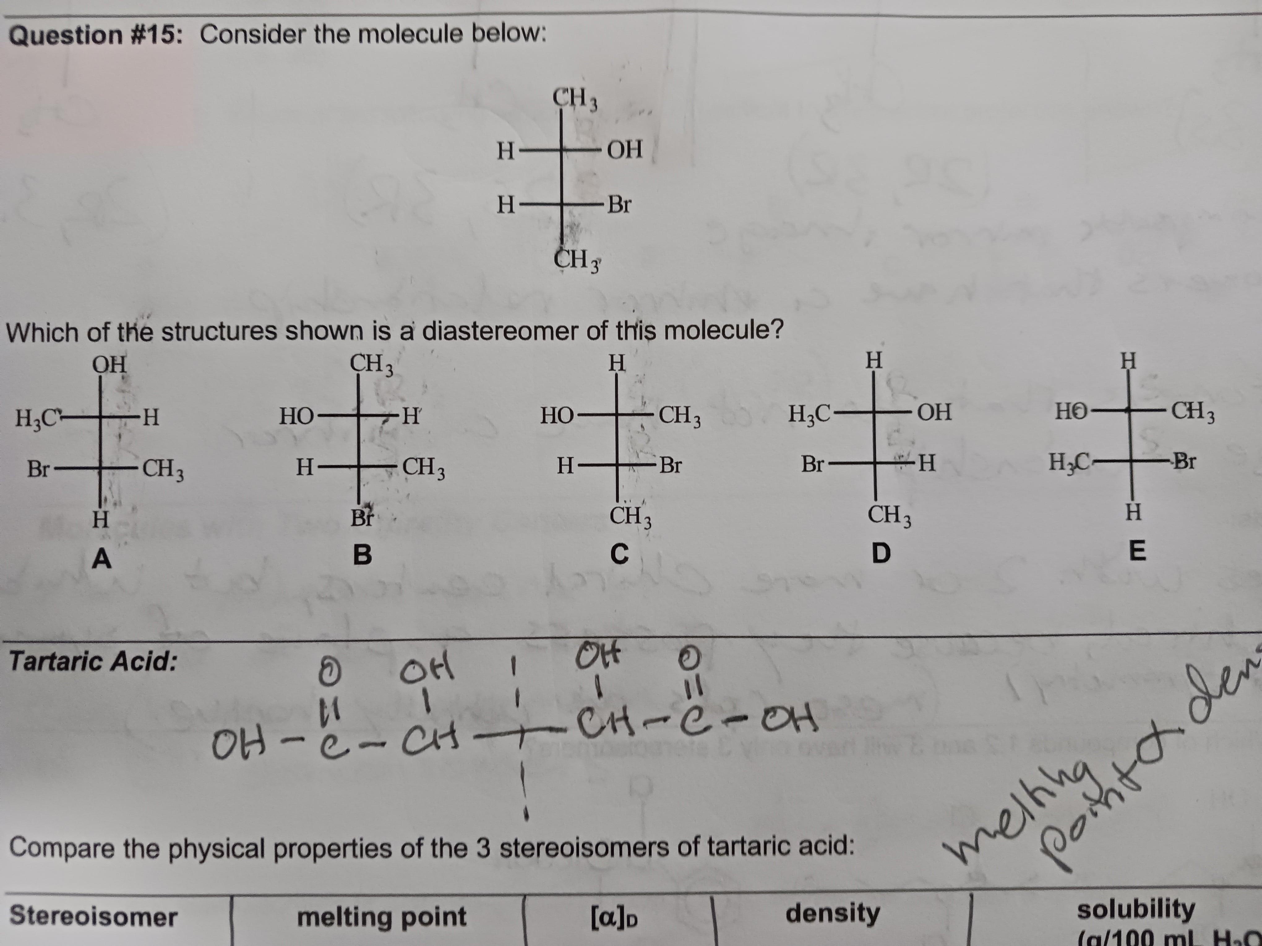 Solved 15. Consider the molecule below and label the | Chegg.com