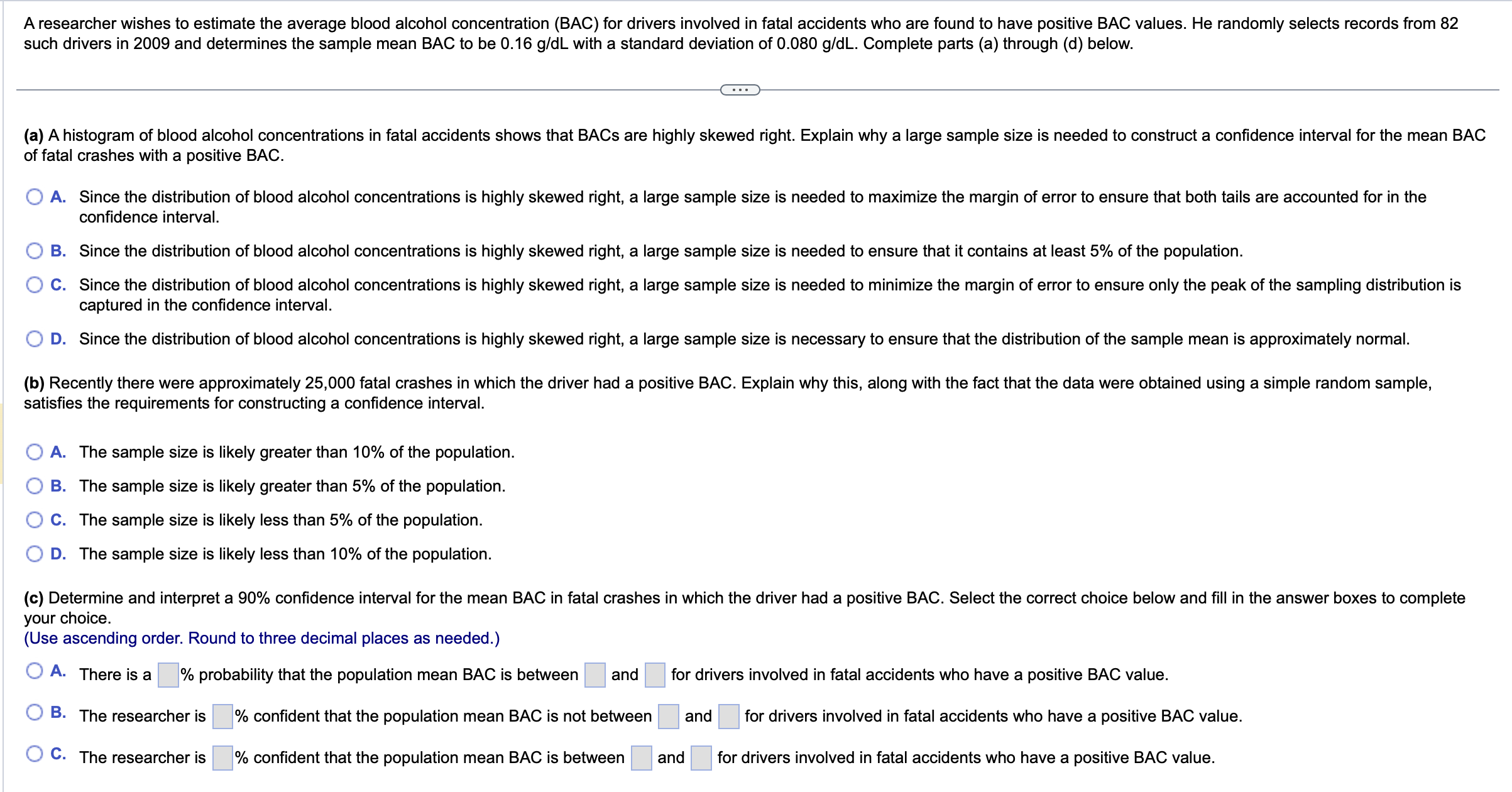 A researcher wishes to estimate the average blood | Chegg.com