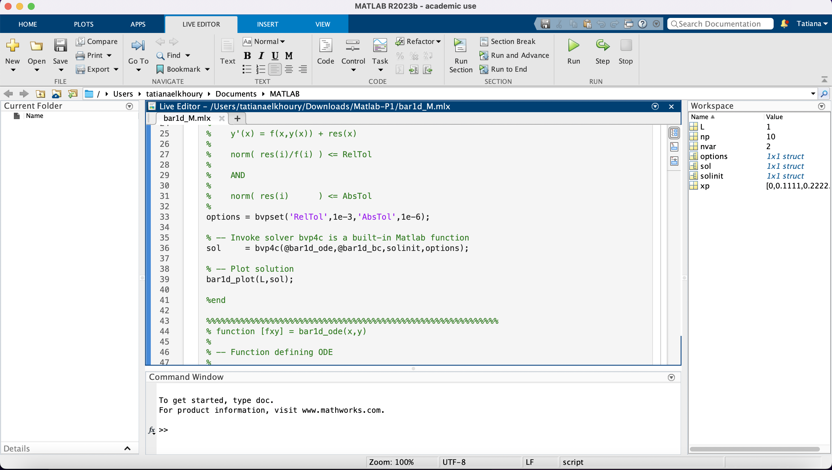 Consider an elastic bar with Young's modulus, $E=10$, | Chegg.com