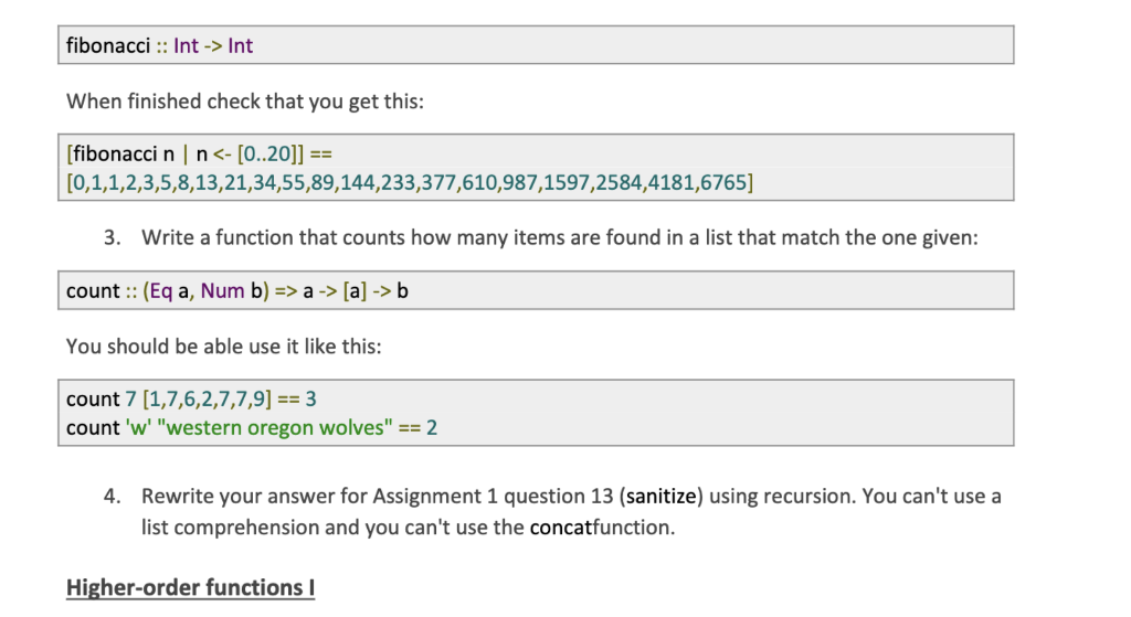 Solved CS 360 Lab two Programming Languages: Haskell Learn | Chegg.com