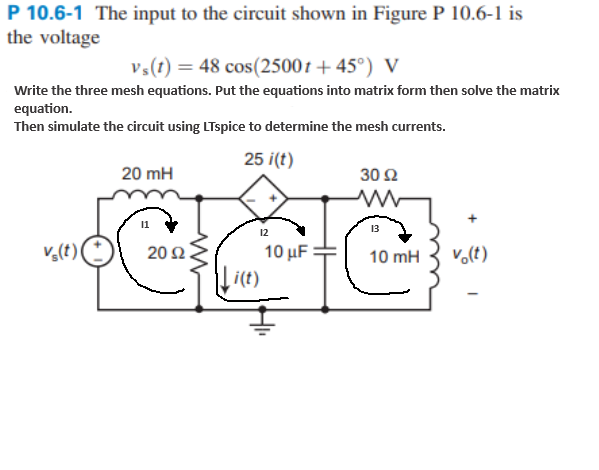 Solved P 10.6-1 ﻿The input to the circuit shown in Figure | Chegg.com