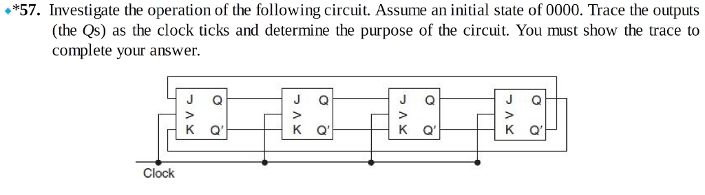 Solved 57. Investigate the operation of the following | Chegg.com