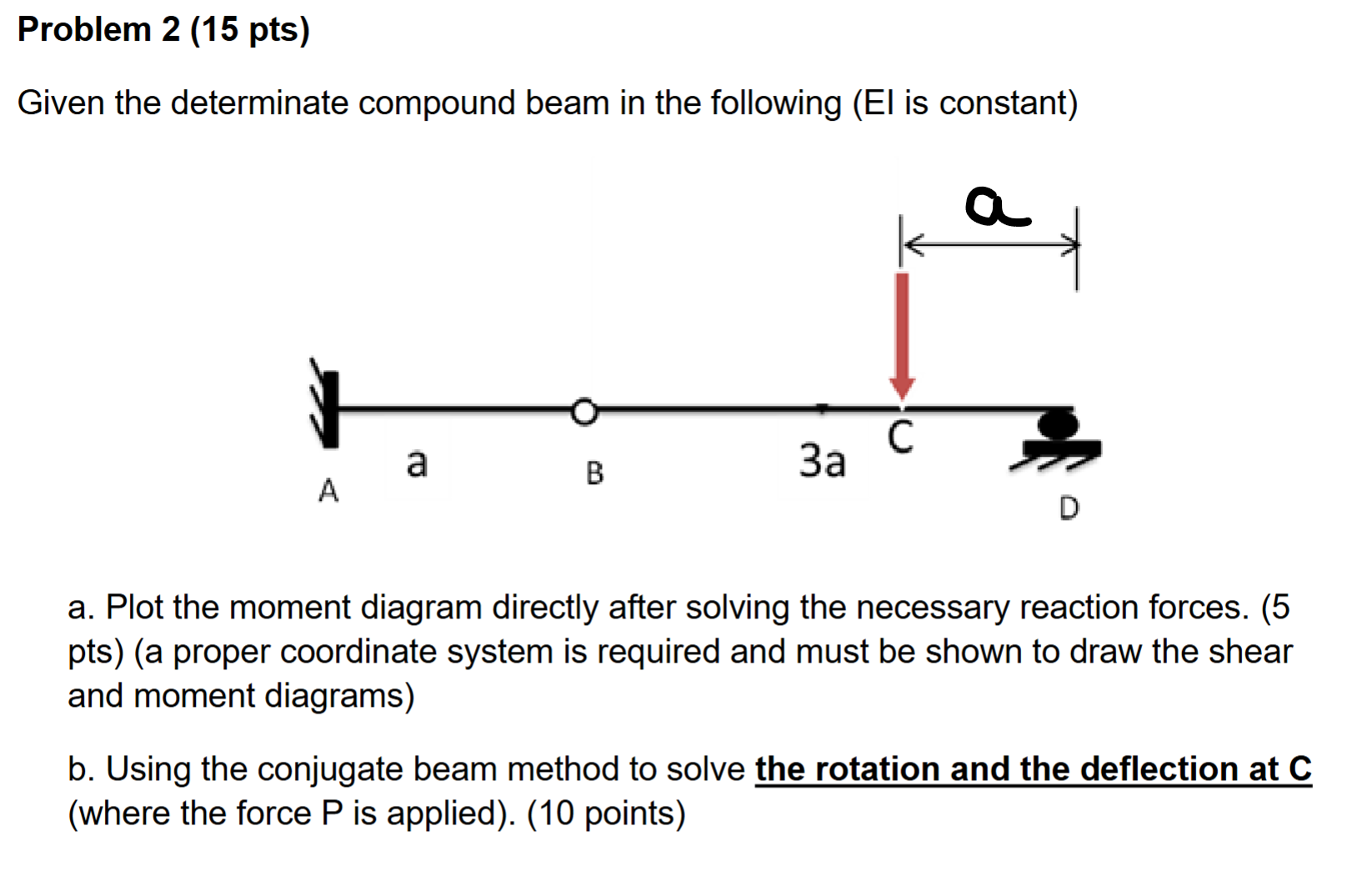 Solved Problem 2 (15 ﻿pts)Given the determinate compound | Chegg.com
