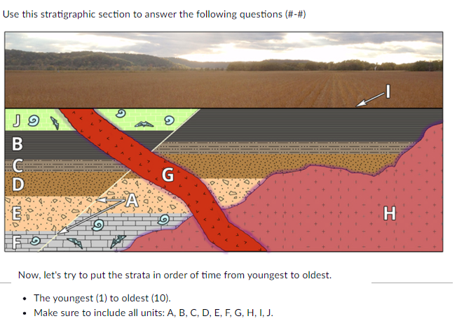 Solved Need help putting these in order from youngest to | Chegg.com
