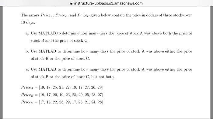 Solved instructure-uploads.s3.amazonaws.com The arrays | Chegg.com