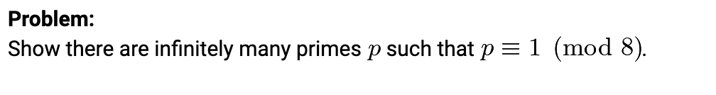 Solved Problem Show There Are Infinitely Many Primes P Such