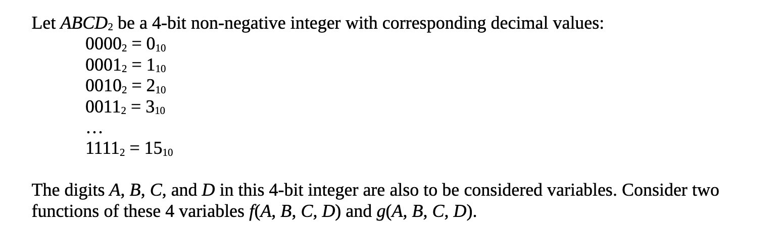 Solved Let ABCD2 be a 4-bit non-negative integer with | Chegg.com