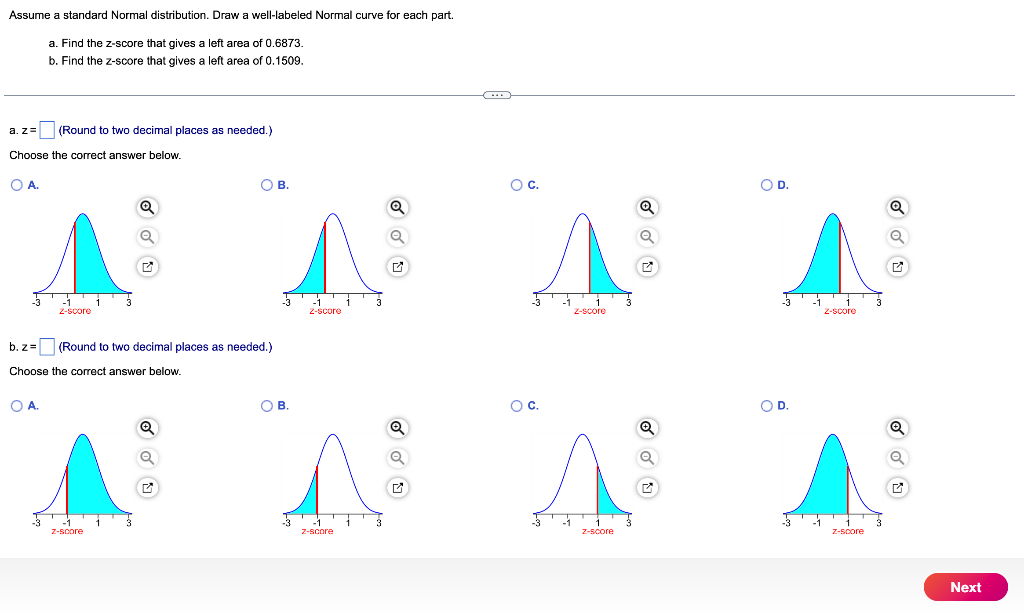 Solved Assume a standard Normal distribution. Draw a | Chegg.com