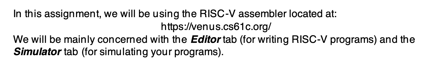 Solved In this assignment, we will be using the RISC-V | Chegg.com