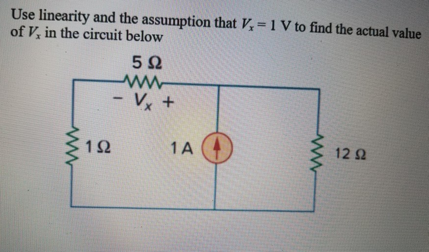 Solved Use linearity and the assumption that V 1 V to find | Chegg.com