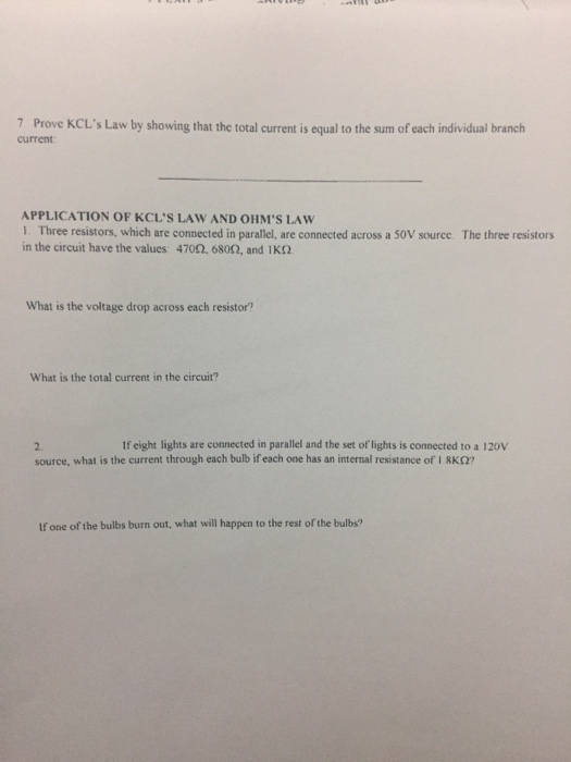 Solved IET 291 Applied Circuits LAB 4 Parallel Circuits and | Chegg.com