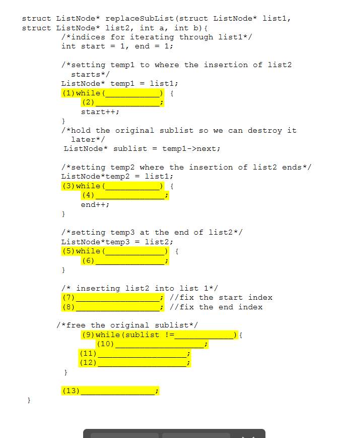 Solved Given 2 singly linked list list1 and list2, and 2 | Chegg.com