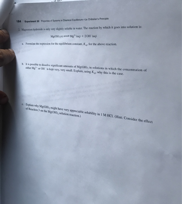 Solved Name Experiment 22 Advance Study Assignment: | Chegg.com