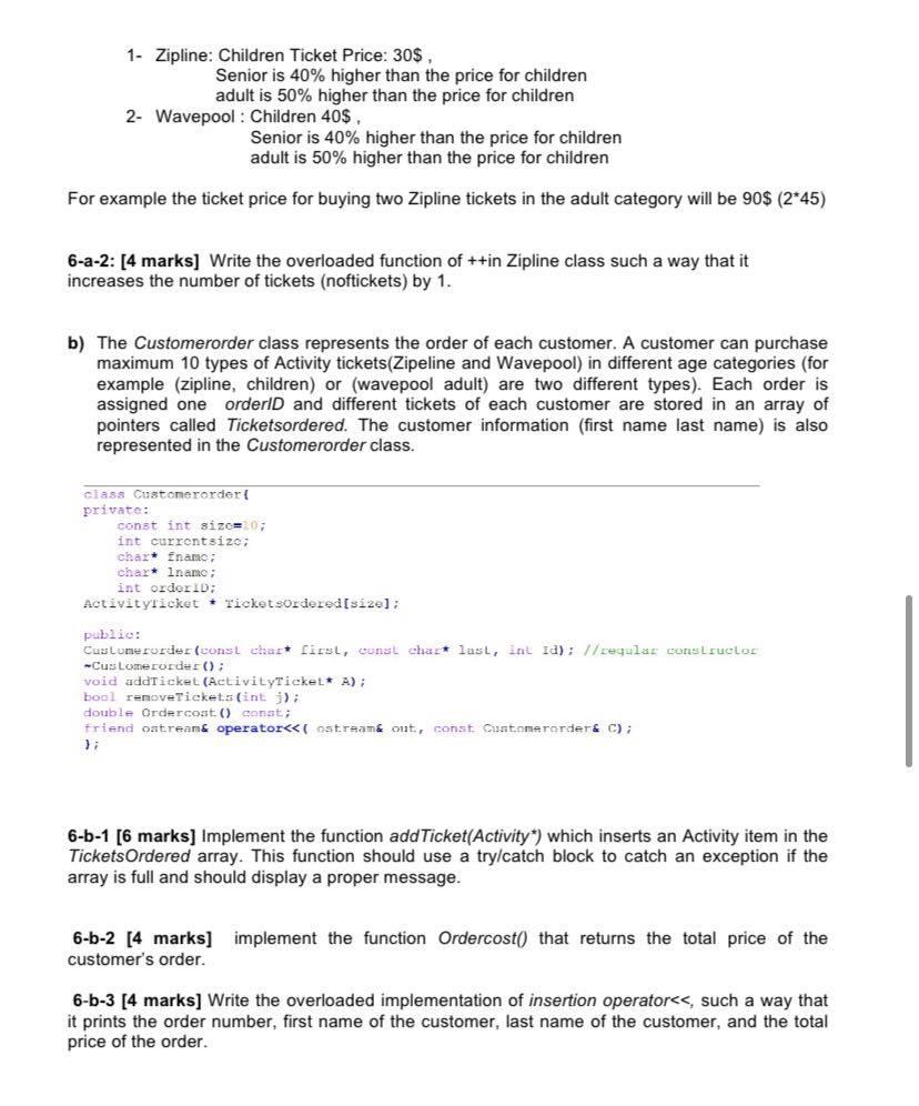 Solved Question 6 [22 marks] a) We want to design a ticket | Chegg.com