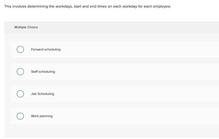 Solved This involves determining the workdays, start and end | Chegg.com