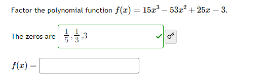 Solved Factor the polynomial function | Chegg.com