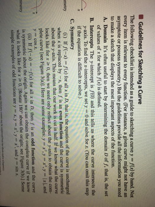 Solved Guidelines for Sketching a Curve The following | Chegg.com