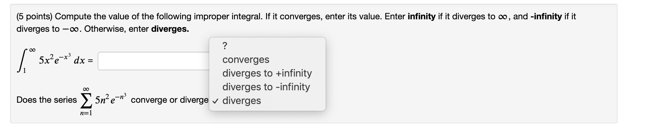 Solved (5 points) Compute the value of the following | Chegg.com