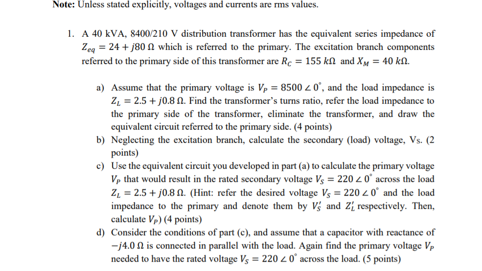 Solved Note: Unless stated explicitly, voltages and currents | Chegg.com