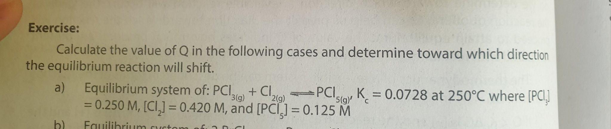 Solved Exercise: Calculate the value of Q in the following | Chegg.com