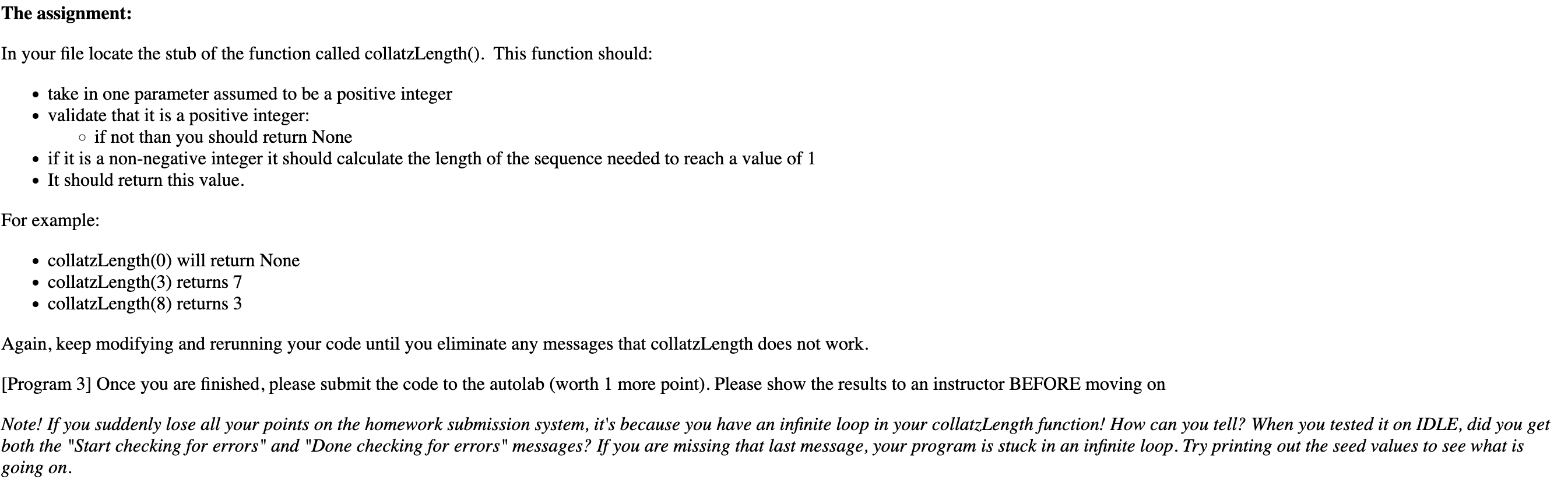 Solved Background: The Collatz conjecture is an unsolved | Chegg.com