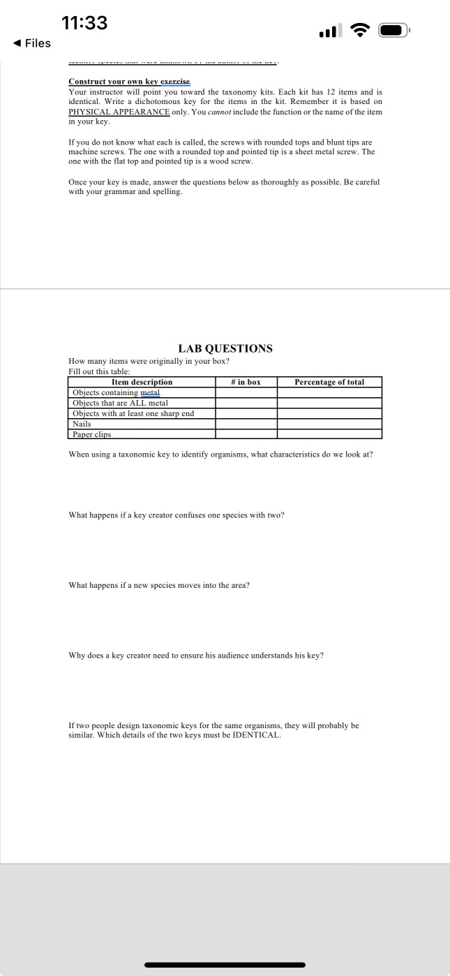 Solved 12 ﻿objects containing metal10 ﻿objects that are all | Chegg.com